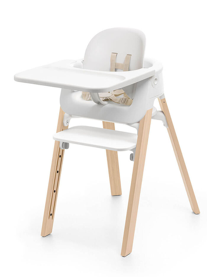Стульчик Stokke Steps Белый/Натуральный (White/Natural) 692600