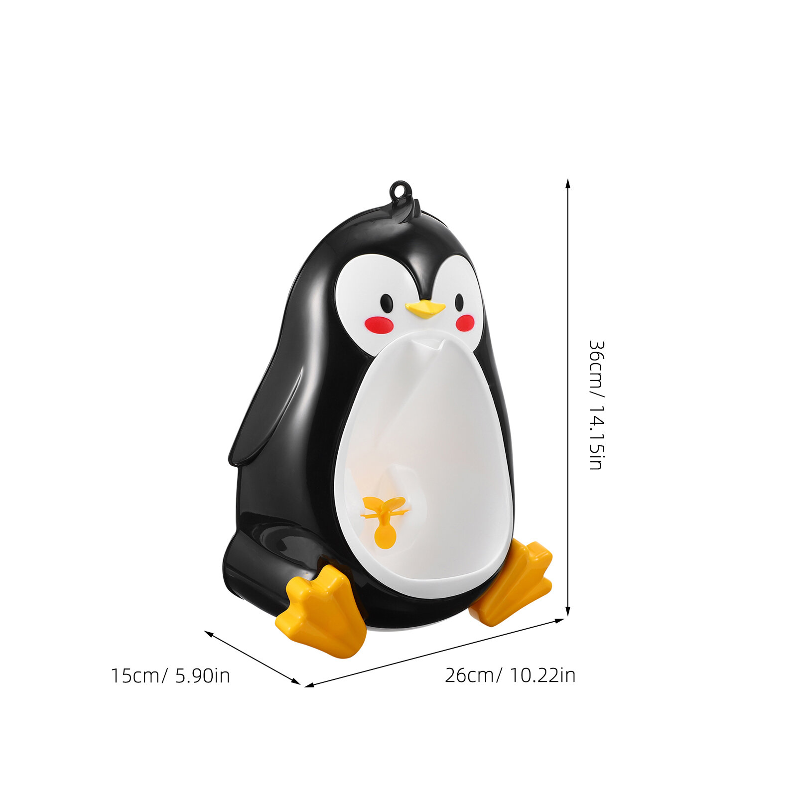 Детский Урнал В Forme Пингвина 1 Шт Черный 37.00X26.00X22.00Cm