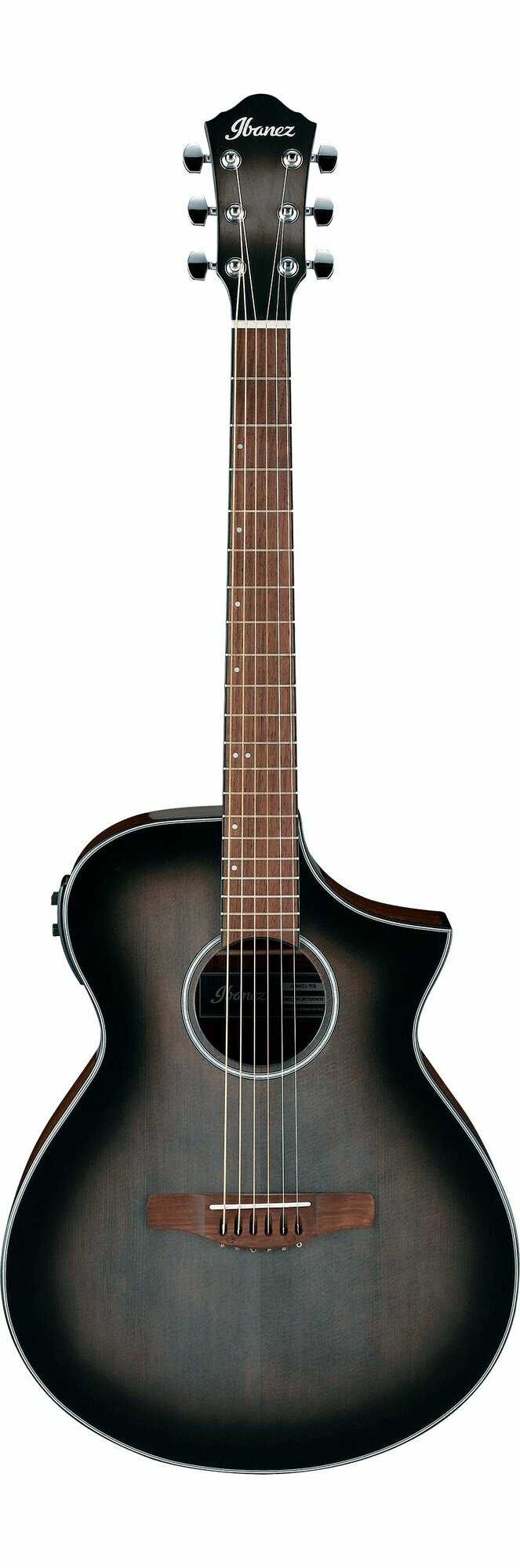 IBANEZ AEWC11-TCB электроакустическая гитара, фолк, 6 струн, чёрный