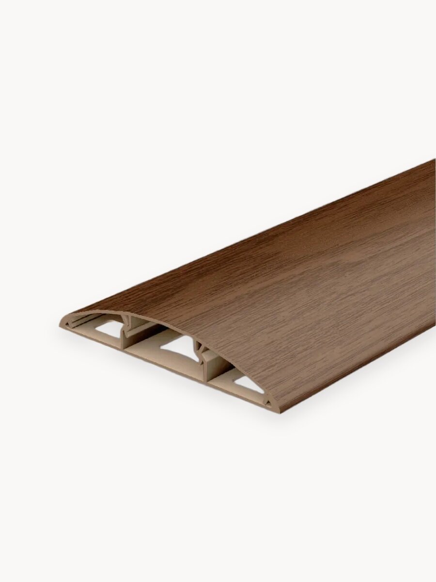 Кабель-канал декоративный универсальный 70мм под дерево полукруглый 2 штуки по 1,1 метра