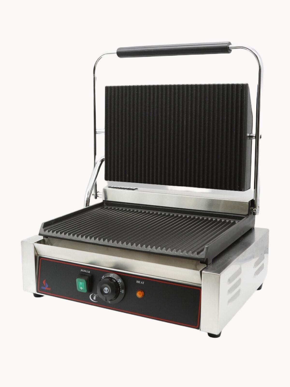 Гриль электрический AIRHOT CGL контактный, электрогриль профессиональный 2 кВт