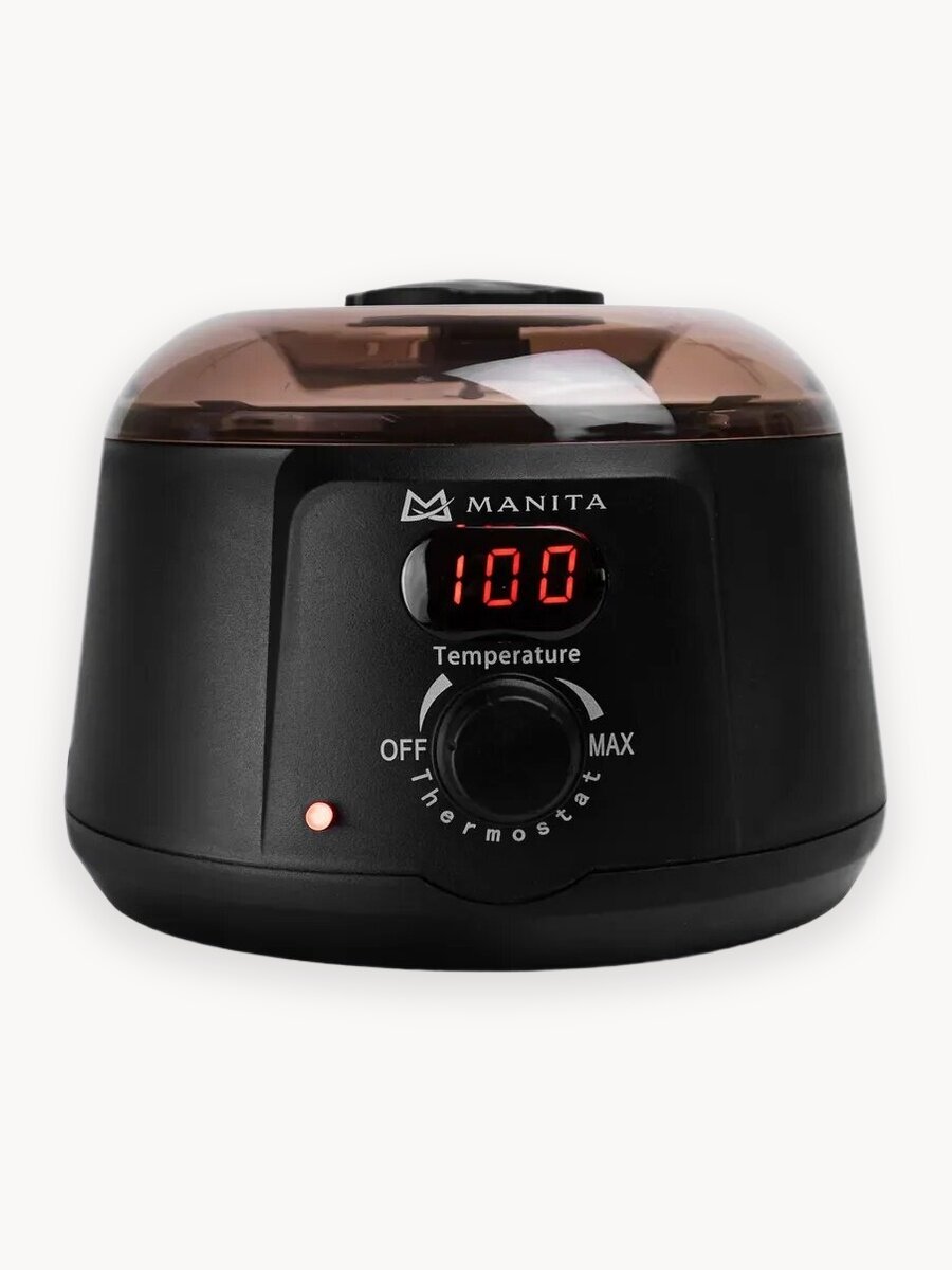 Воскоплав MANITA, для депиляции, с силиконовой чашей, черный