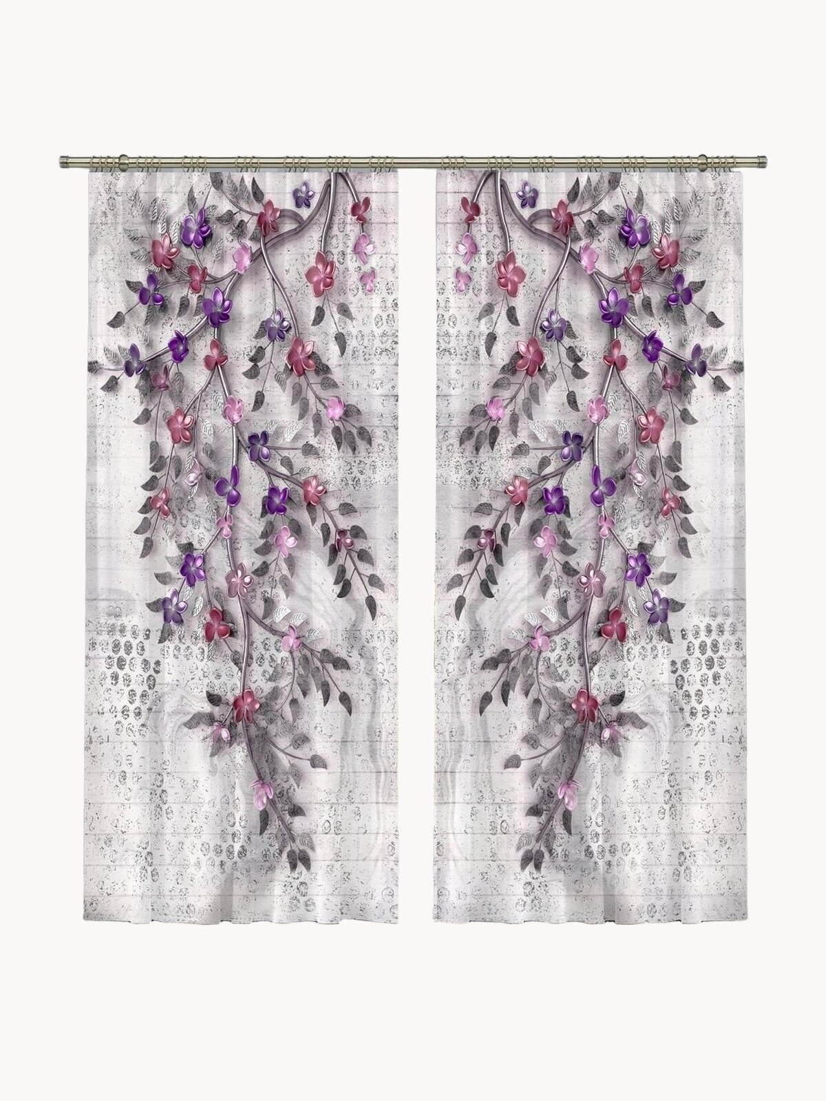 Декоративные шторы IRIS с фотопечатью 2 занавески 145*260 в спальню гостиную дом для интерьера 260H