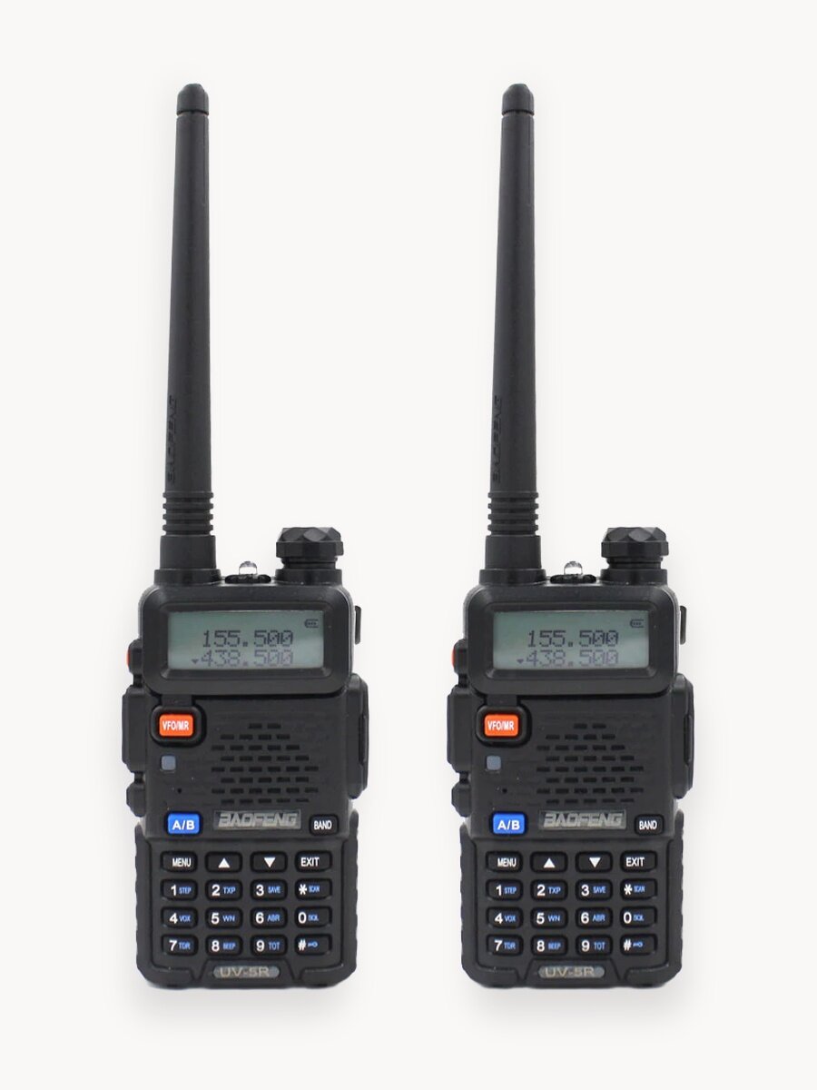 Рация Baofeng UV-5R 2шт. черный