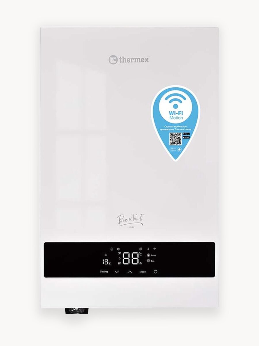 Электрический настенный котел Термекс THERMEX Boss 12 Wi-Fi, White ЭдЭБ05052, 12 Вт
