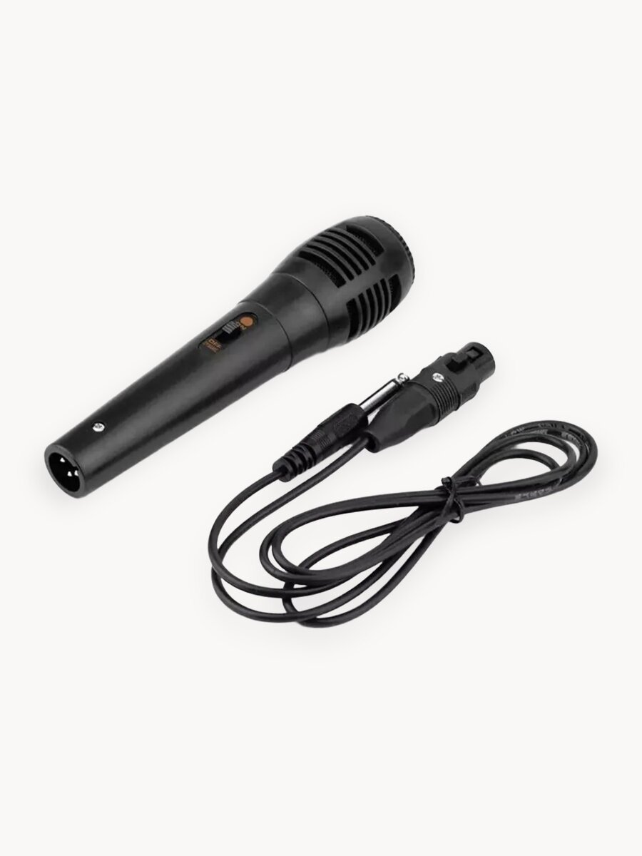 Проводной микрофон 6.35 мм с кабелем 3 метра