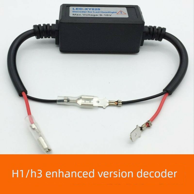 H1/H3 LED-декодер для фар - Улучшенная версия, предотвращает мерцание и ошибки, 2 шт. для автотранспорта