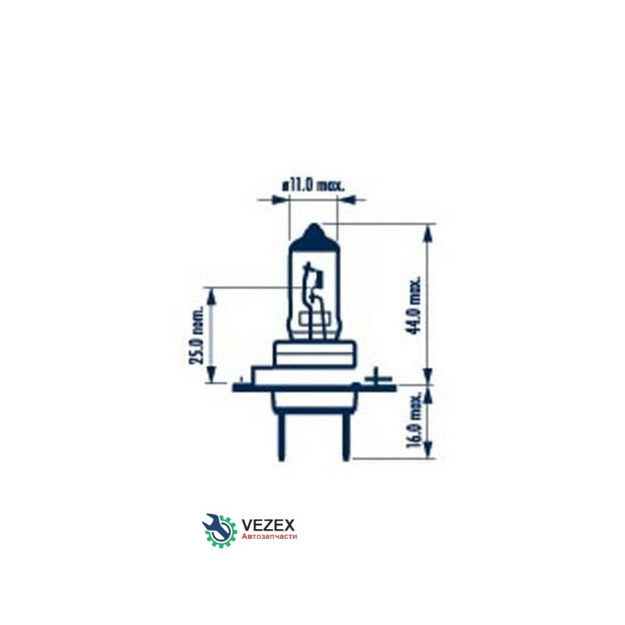 NARVA 487293000 Лампа H7 Heavy Duty 24V 70W PX26d NVA (упаковка Carton Box 1 шт)