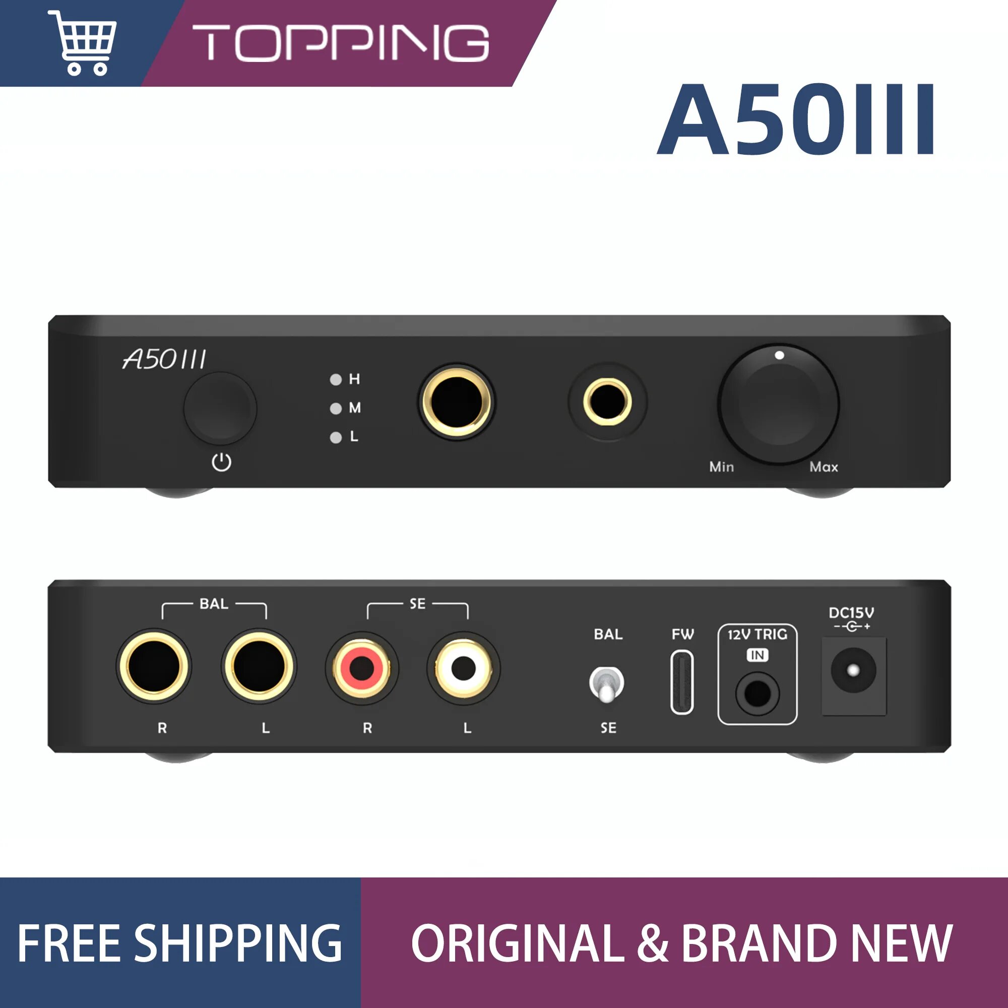 TOPPING A50III Усилитель для наушников silver