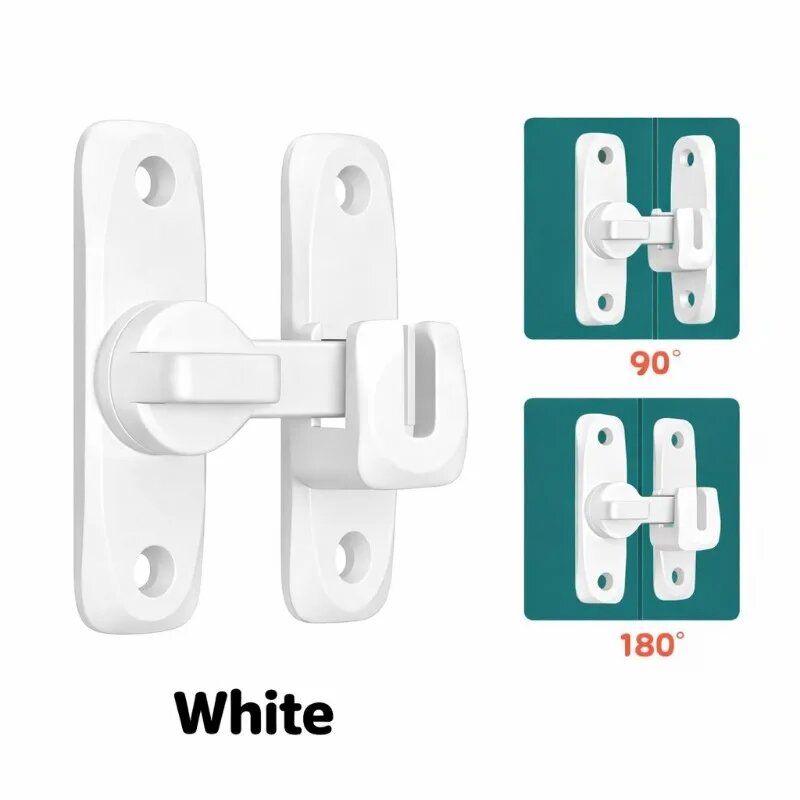 Складная дверная защелка White 90/180 градусов