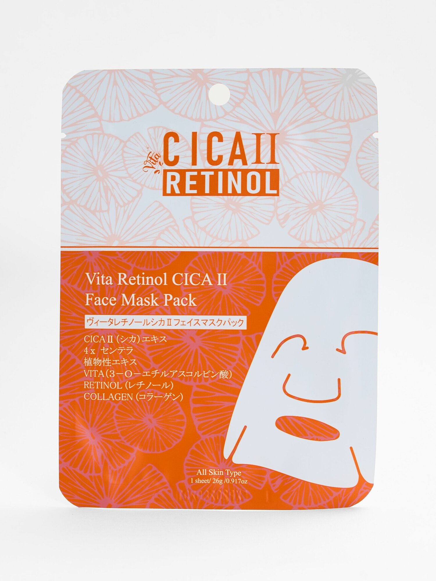 Маска для лица тканевая MITOMO CICA RETINOL, 1 шт.
