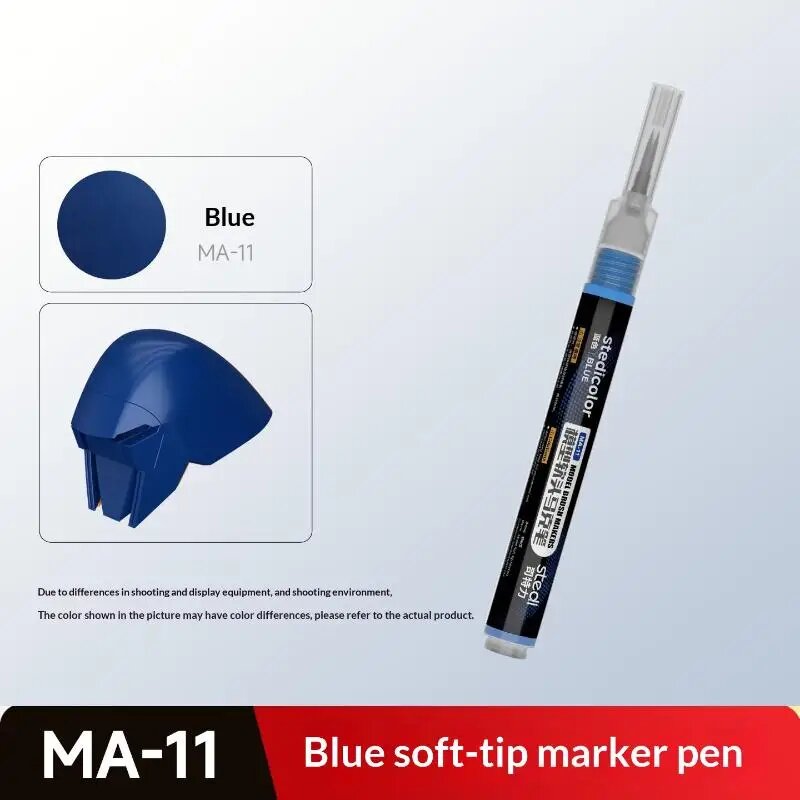 Маркер акриловый Stedi Front Valve Type Soft Tip черного цвета Blue