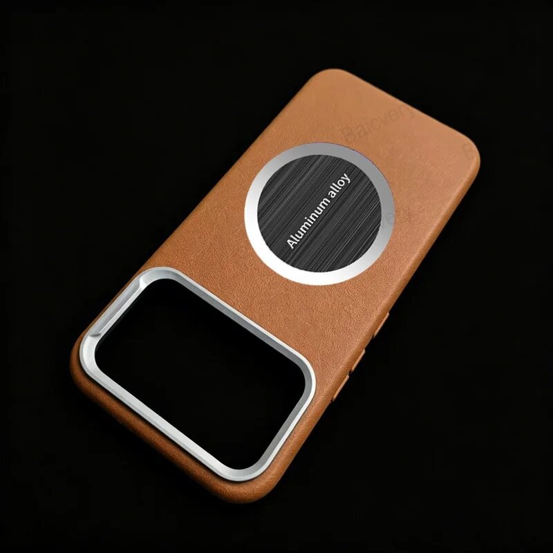 Чехол с металлической наклейкой для Tecno Spark 50 4G, матовая задняя крышка Brown-ZPA