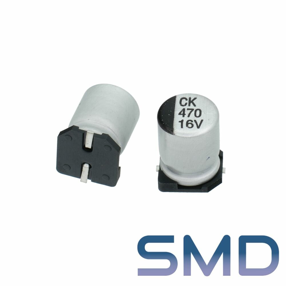 470мкФ 16В / SMD / 8x10,5 / 105 С / конденсатор электролитический (10шт)