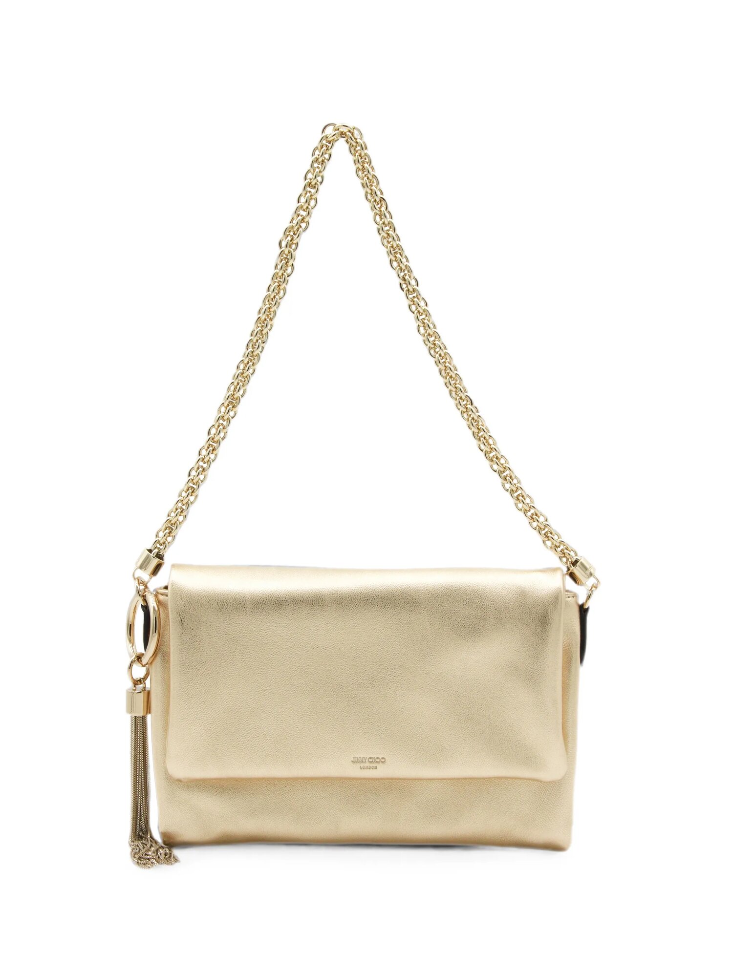 Сумка Callie metallic tassel clutch bag