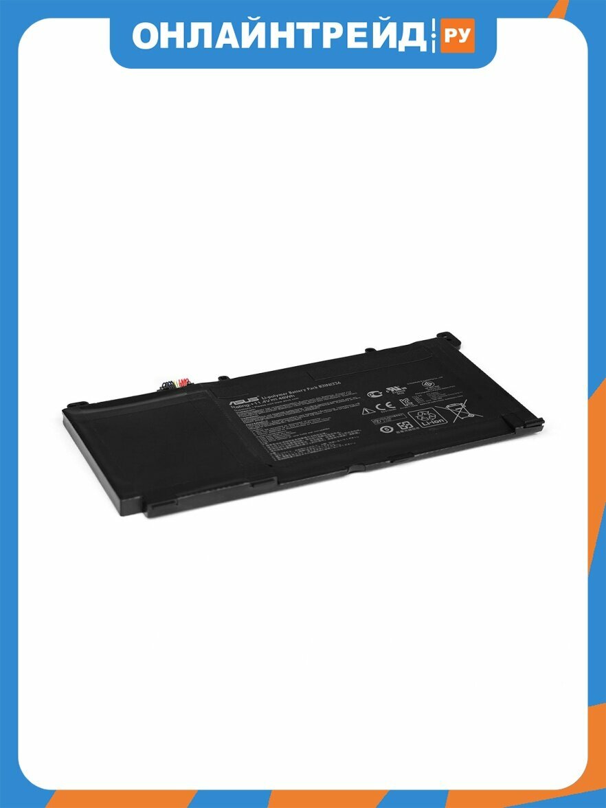 Аккумулятор Asus S551LA (Original) для ноутбука Vivobook S551LA, S551LB, S551LN, V551LA, V551LB, A551LN, K551LN, R553LN Series. 11.4V 4110mAh PN: C31-S551, B31N1336