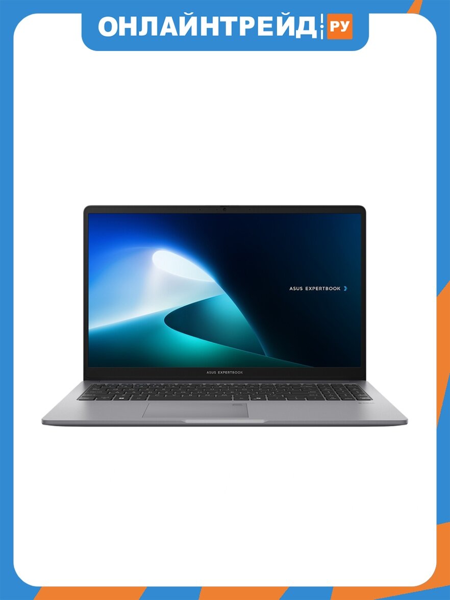 Ноутбук Asus ExpertBook P1 P1503CVA-S72760 15.6" FHD WVA 60Hz 300nits Core 3 100U(2.4ГГц), 16Гб DDR5, SSD 512Гб, Intel Graphics, DOS, Misty Grey (90NX0