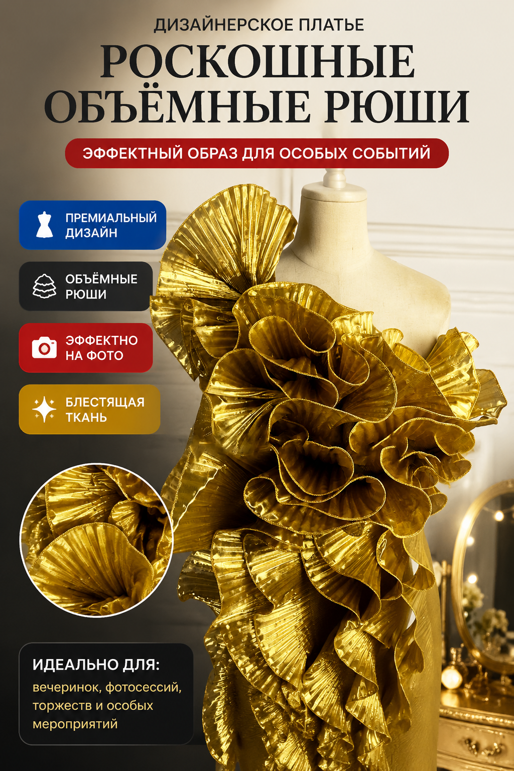 Швейная фурнитура, металлическая гофрированная кружевная лента с оборками