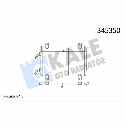Радиатор кондиционера jumper ducato boxer 07> 6455ec ,1347842080,1347842080,6455. ec Kale 345350