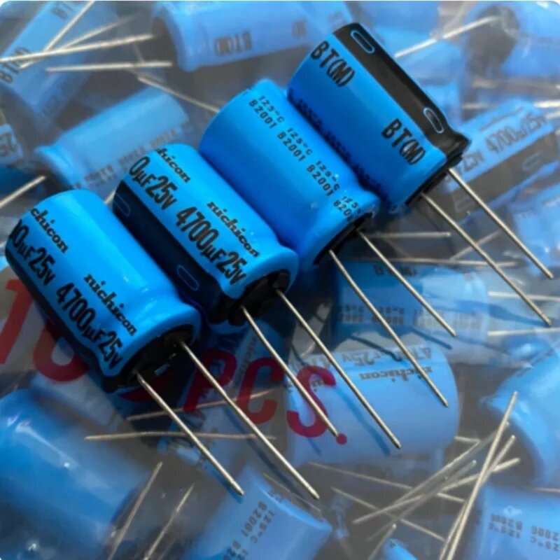 Японские электролитические конденсаторы Nichicon 4700 мкФ 25В, 10PCS