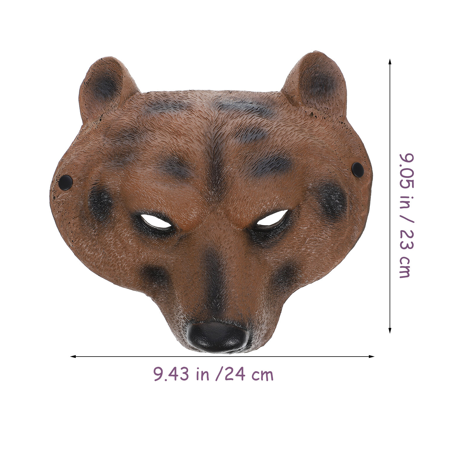 Маска Для Костюма В Форме Мишки Для Карнавала И Маскарада 24.00X23.00X1.00Cm