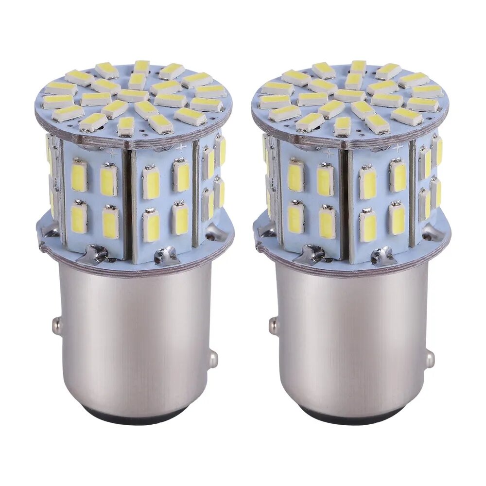 Лампа автомобильная арт. 2шт 6000K белый 1157 50SMD задний стоп-сигнал светодиодные лампы BAY15D 12V