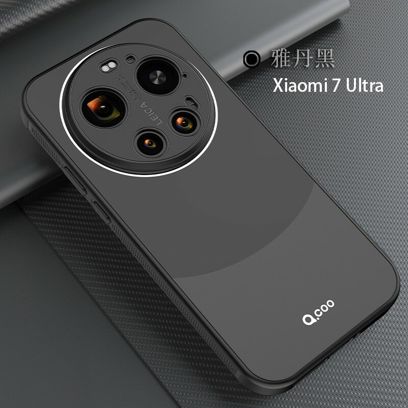 Чехол Для Xiaomi 17 Ultra/Сяоми 17 Ультра, soft touch, чехол-кардиомонитор, искусственная кожа, поликарбонат (PC), защита камеры, ударопрочный, усиленные углы, Xiaomi, Xiaomi 17 Ultra, black,