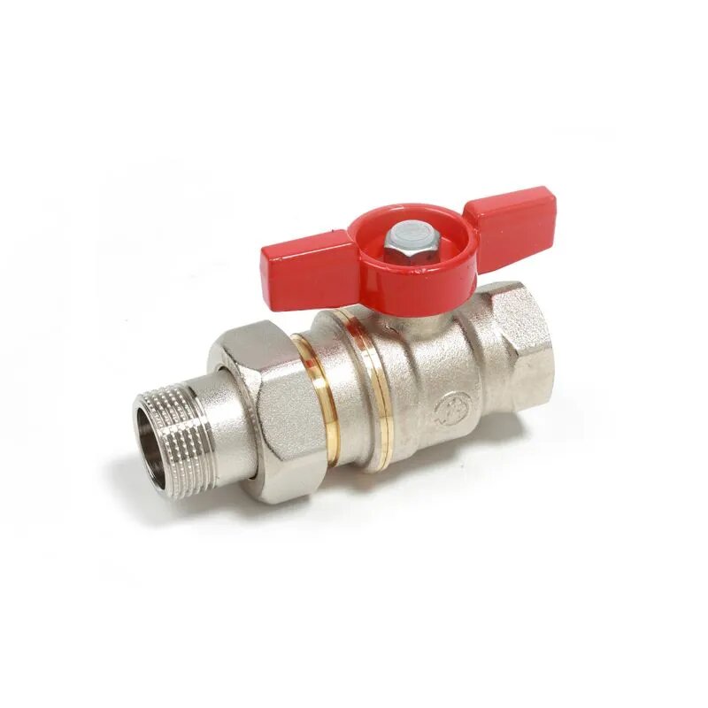 Кран шаровой Giacomini 3/4" F x 3/4" M с отводом (бабочка) серия DADO R919X005
