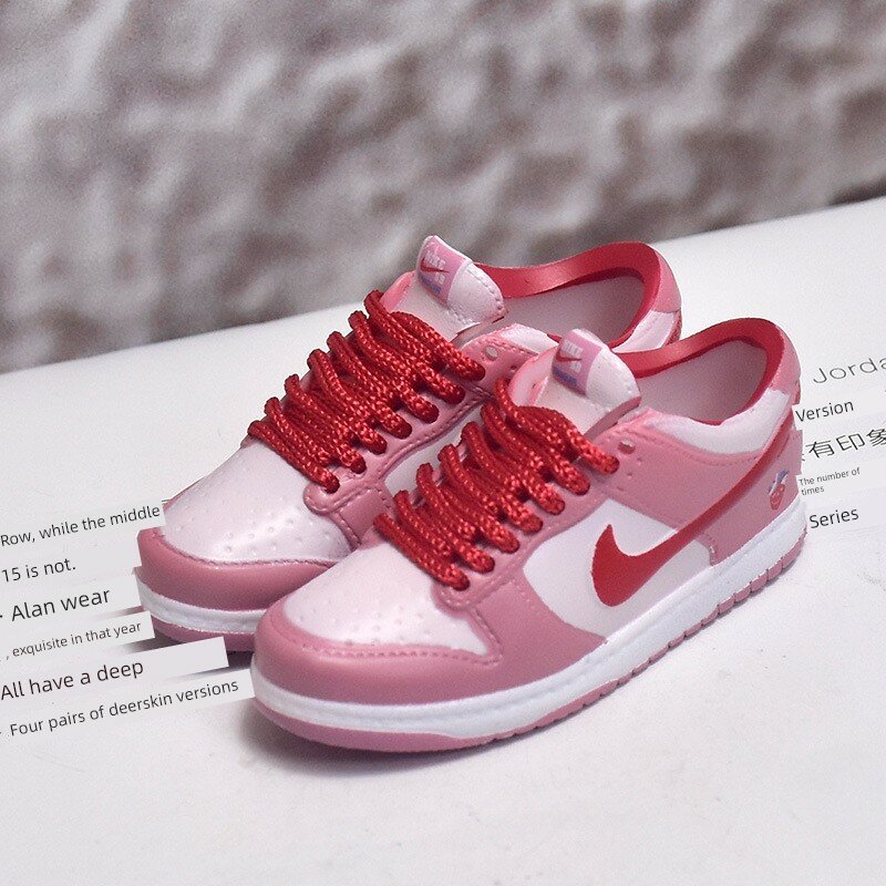 Мини-модель кроссовка DUNK 1/6 масштаба Valentine для стола и автомобиля, подарок