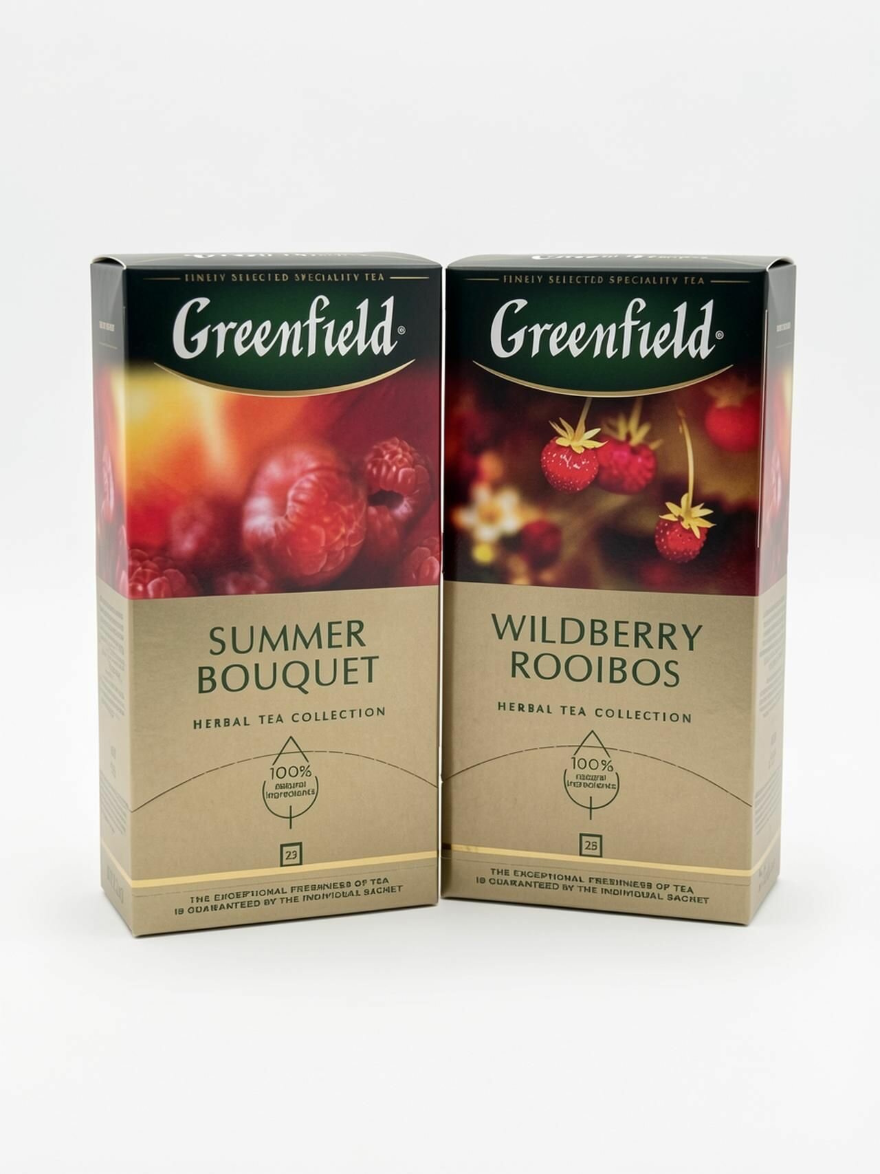 Чай черный Summer bouquet/Wildberry Rooibos Greenfield 2шт по 25 пак