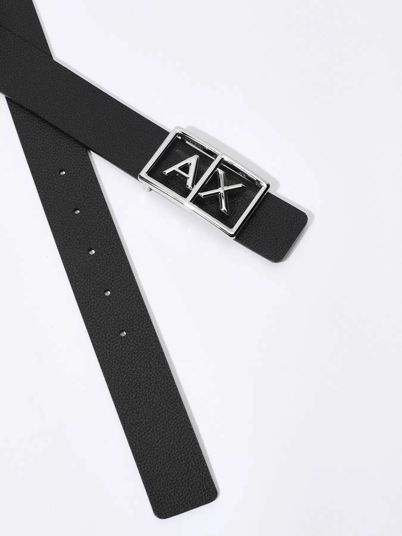 Ремень Armani Exchange для женщин, размер 75, черный — фото 1