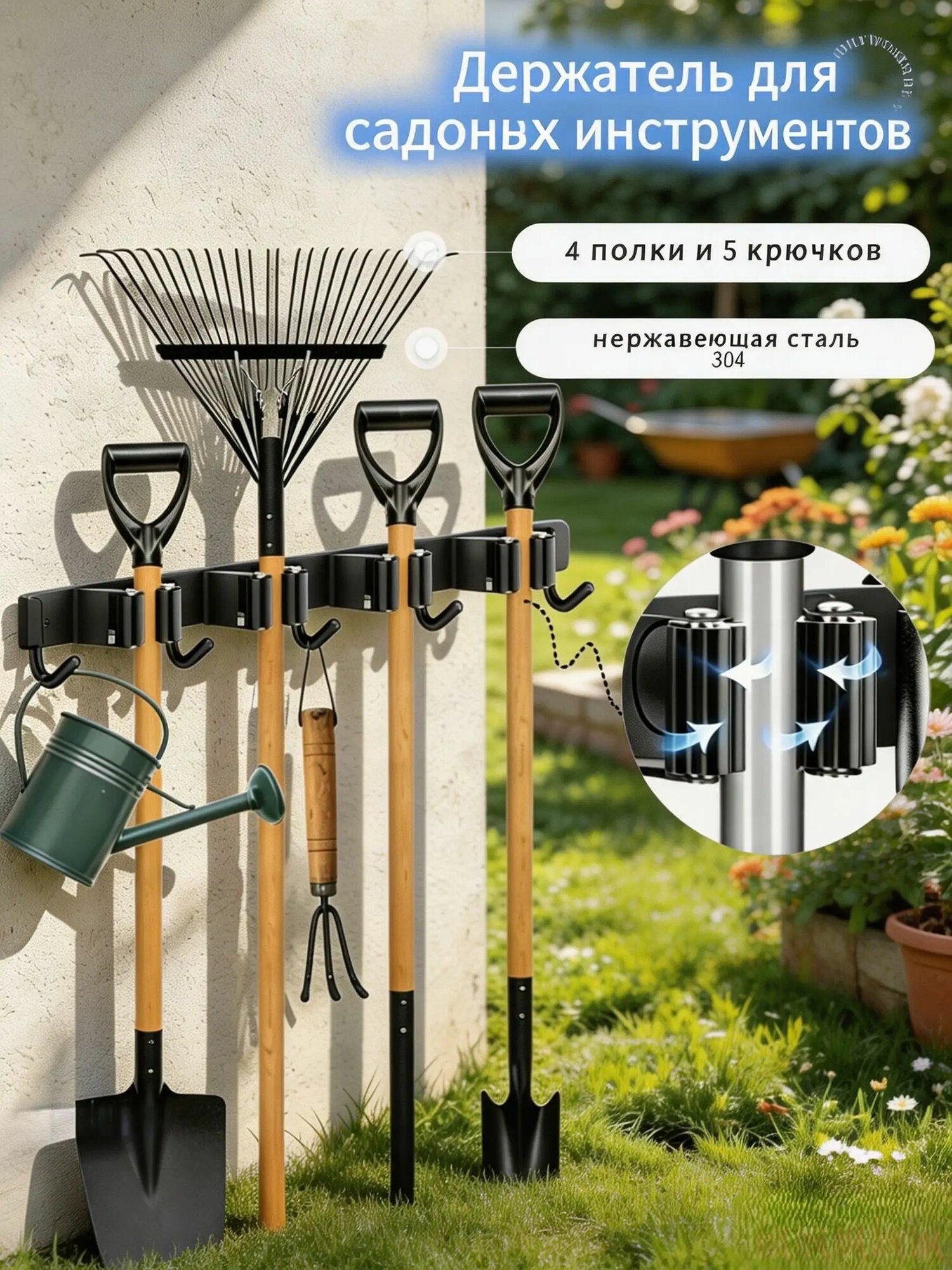 Держатель садового инструмента,1шт