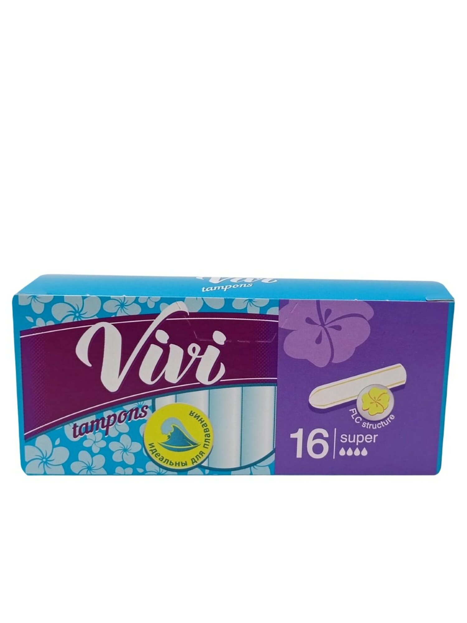 VIVI тампоны женские SUPER без аппликатора N16 — Тампоны женские одноразовые без аппликатора - 16 шт в уп