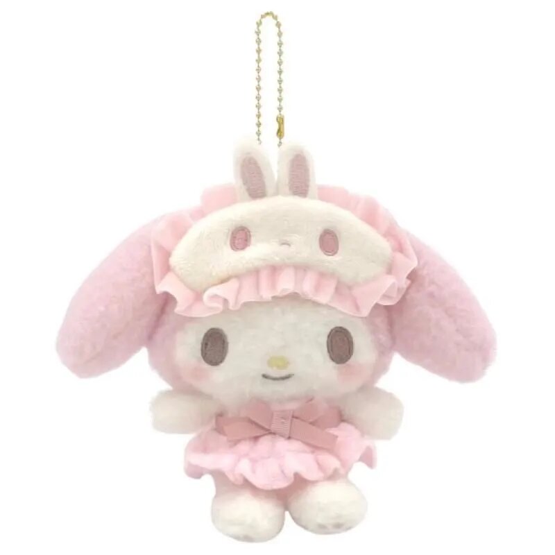 Плюшевый брелок Hello Kitty в костюме мишки, Sanrio, подвеска на сумку