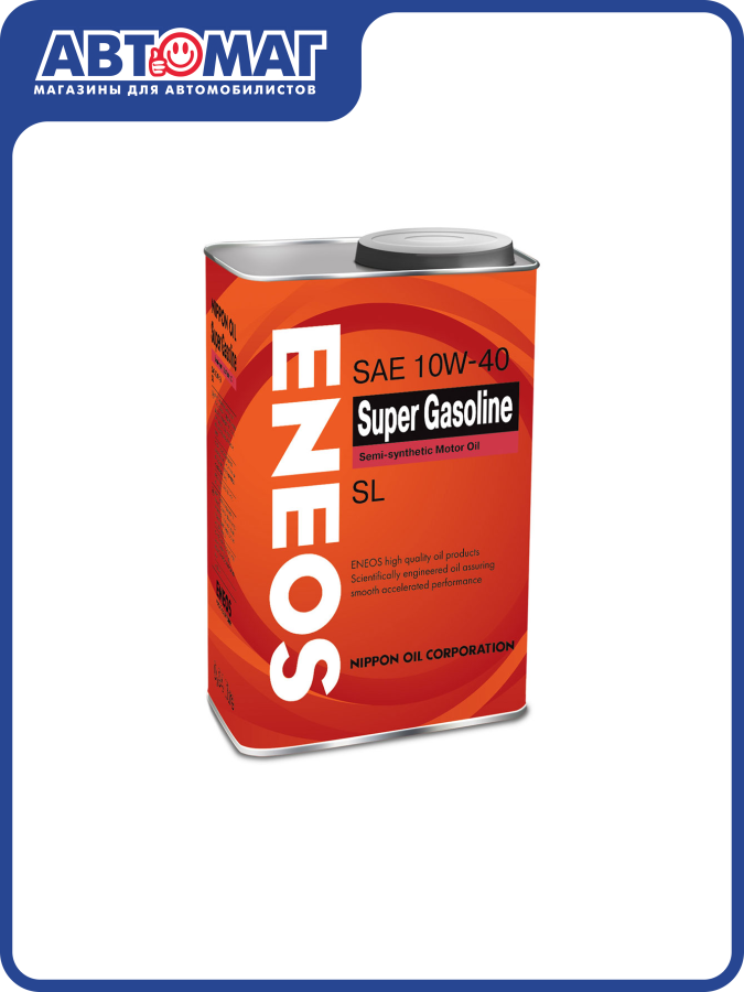 Масло моторное ENEOS Super Gasoline SL 10W-40 (0.94 л.), EN-10W40-SG-1L