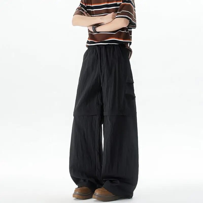 Зeeshant трансформируемые брюки-карго из полиэстера 2-в-1 XL, Black Cargo Pants