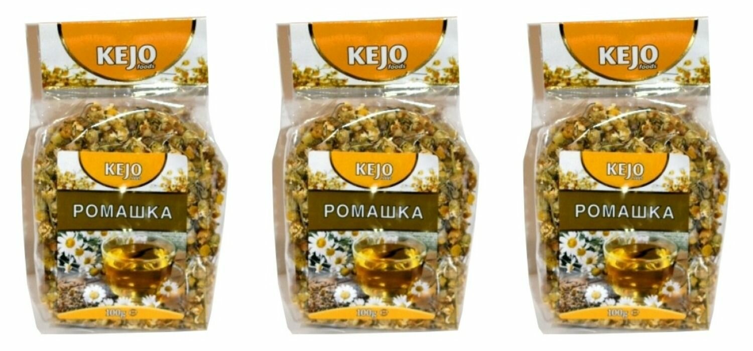Kejo foods Чай цветочный Ромашка цветки, 100 г, 3 уп