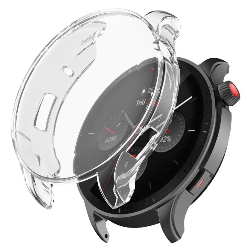 Умные часы чехол для Amazfit GTR4 полная крышка TPU покрытием жесткий чехол