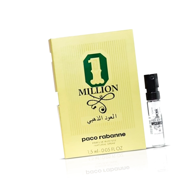 Миниатюра мужских духов 1 Million Golden Oud 1.5 мл - Пако Рабан 1 Миллион Голден Уд
