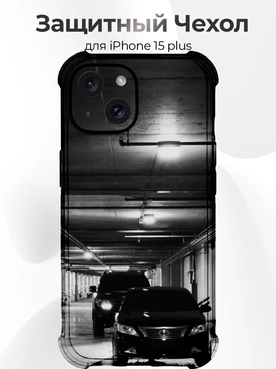 Чехол iPhone 15 Plus Camry 40 и Lexus LX 570