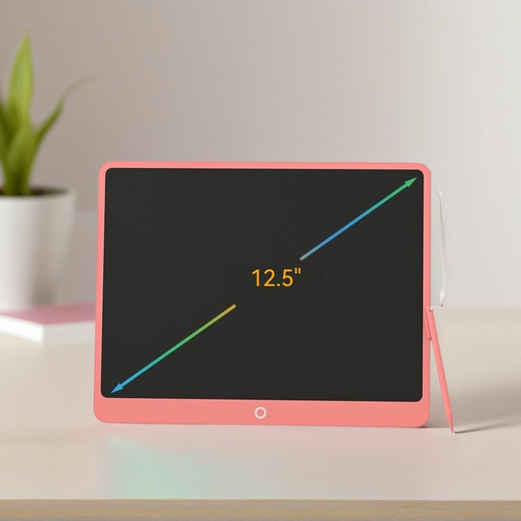 NICREO Детский LCD-планшет для рисования 12,5 дюймов цветные линии, электронный графитовый экран, подарок для детей