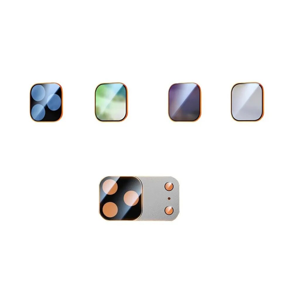 Магнитный набор фильтров для iPhone 17 Pro/Max, стекло и алюминий, UV CPL ND Black Mist