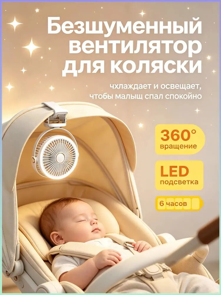 Портативный вентилятор qQaT1aFpcs-1060-0300, белый