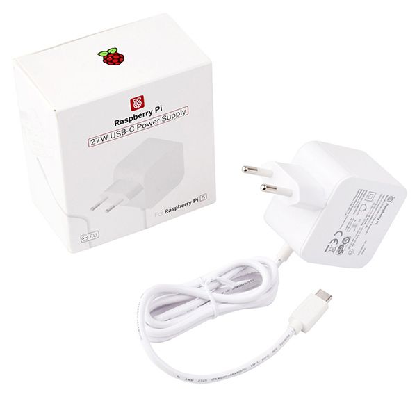 Блок питания Официальный Raspberry Pi 27Вт USB-C White
