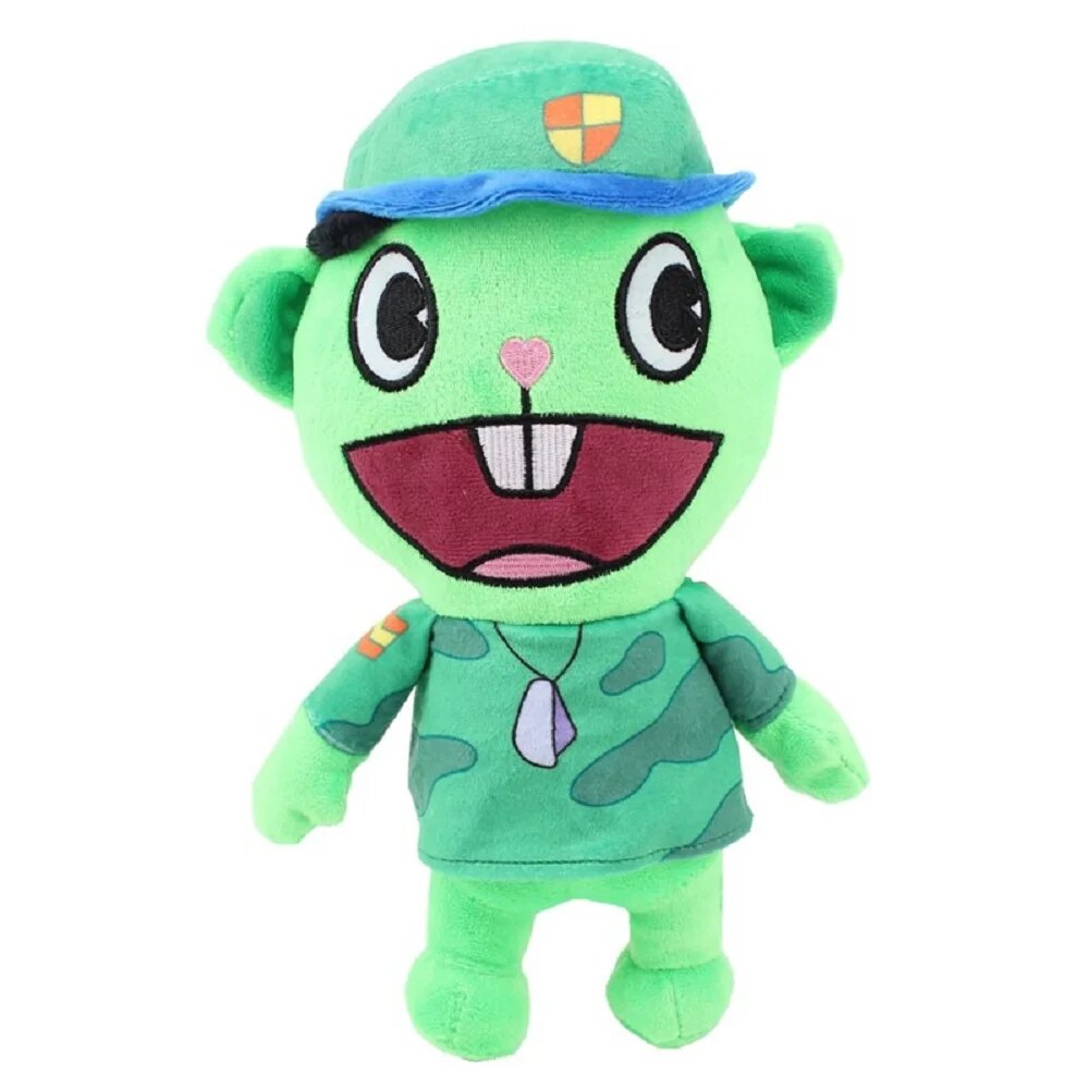 Плюшевая игрушка Happy Tree Friends Fliqpy 25 см Зеленый, 28cm soldier