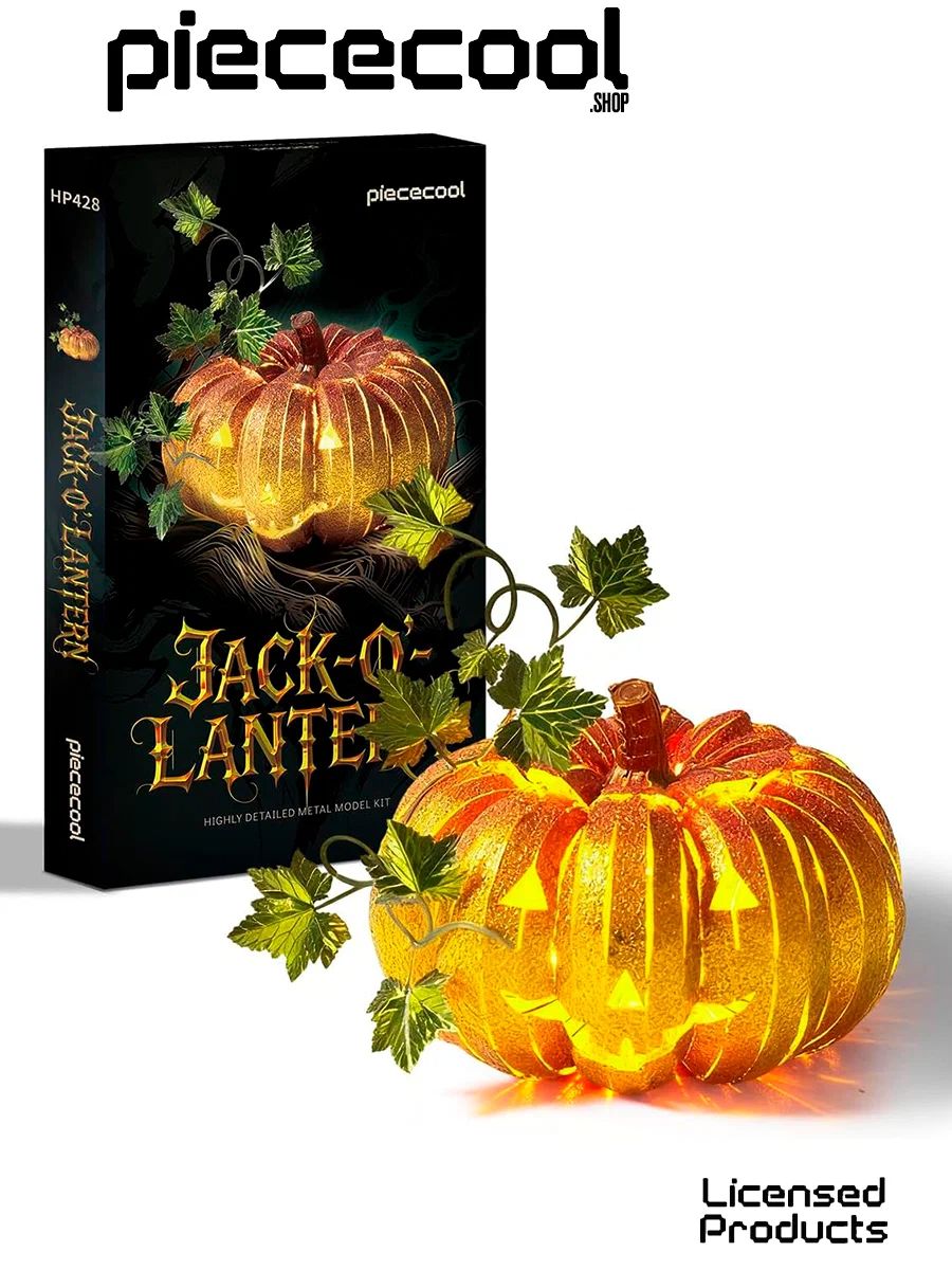Конструктор 3д Металлический Jack-O - Lantern HP428-GN