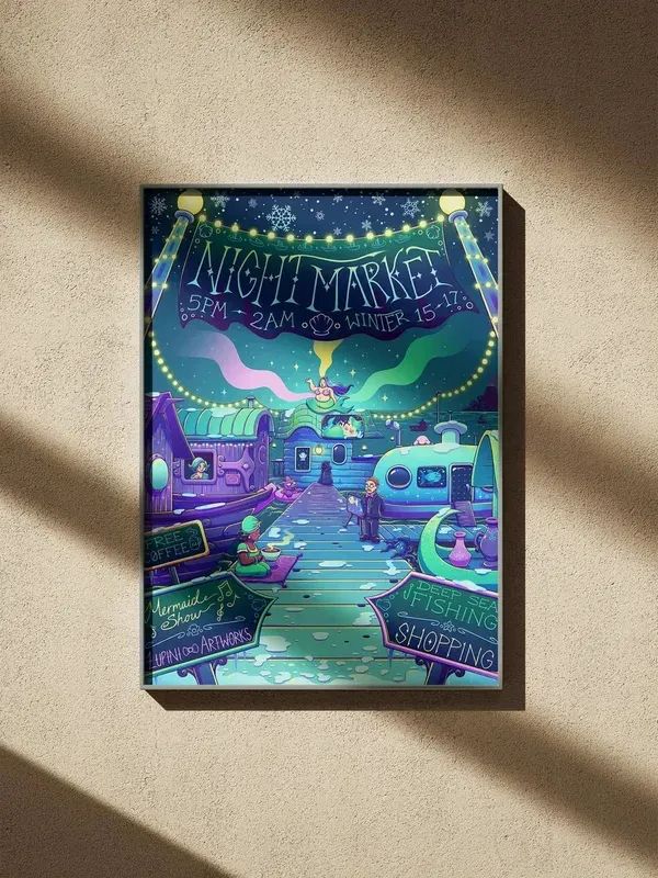 Постер по игре Стардью Валли Stardew Valley,(30x40 см)