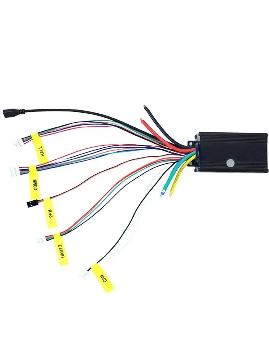 Контроллер бесщеточного двигателя 75100 FOC Одиночный привод ESC для электрического скутера E-Bike 4-16S 50A 75V