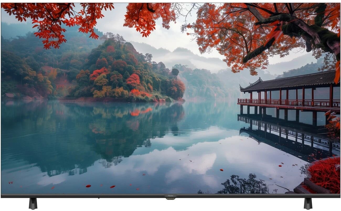 50" (127 см) Телевизор Haier 50 LED H1, черный