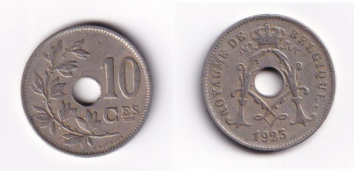 Бельгия, 10 сантимов, 1906 год